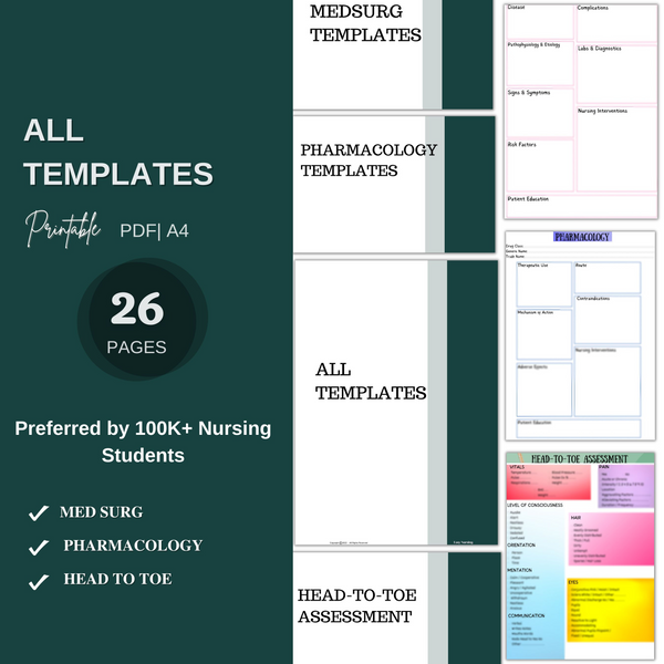 The Ultimate Nursing School Bundle | Spiral Book + Clinical Pocket Gui ...