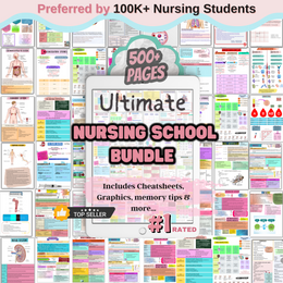 Ultimate Nursing School Bundle™ | All In One Nursing Study Guide ...